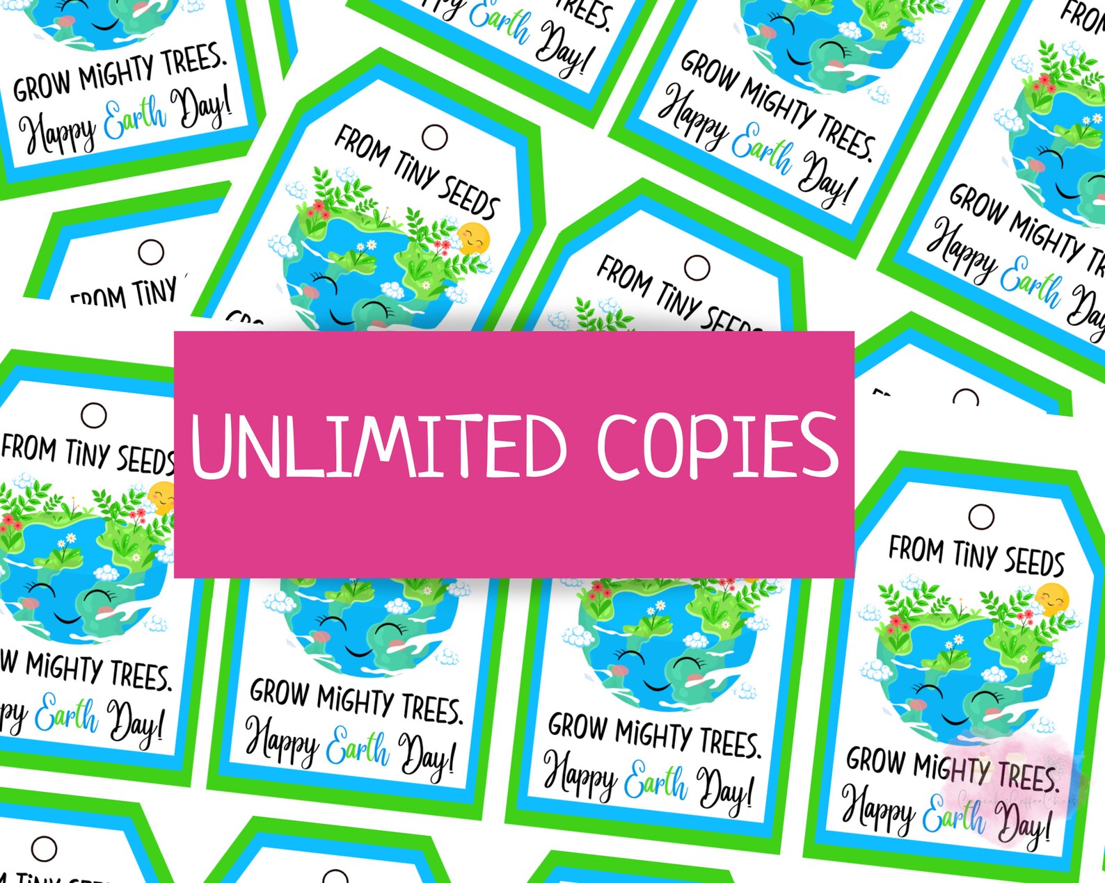 Tiny Seeds Grow Mighty Trees | Earth Day Tags | Teacher Gift Tag ...