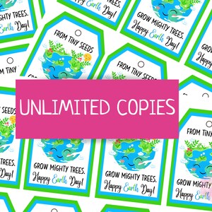 Tiny Seeds Grow Mighty Trees | Earth Day Tags | Teacher Gift Tag ...