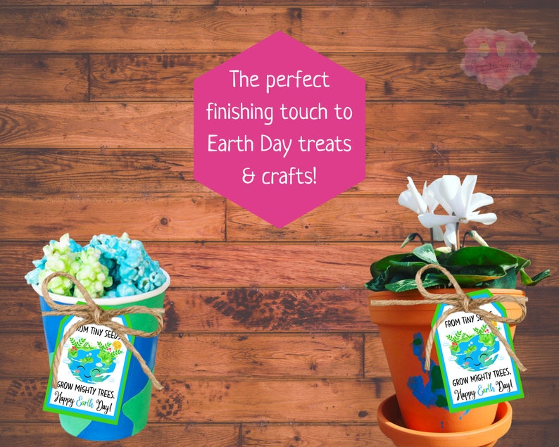 Tiny Seeds Grow Mighty Trees | Earth Day Tags | Teacher Gift Tag ...