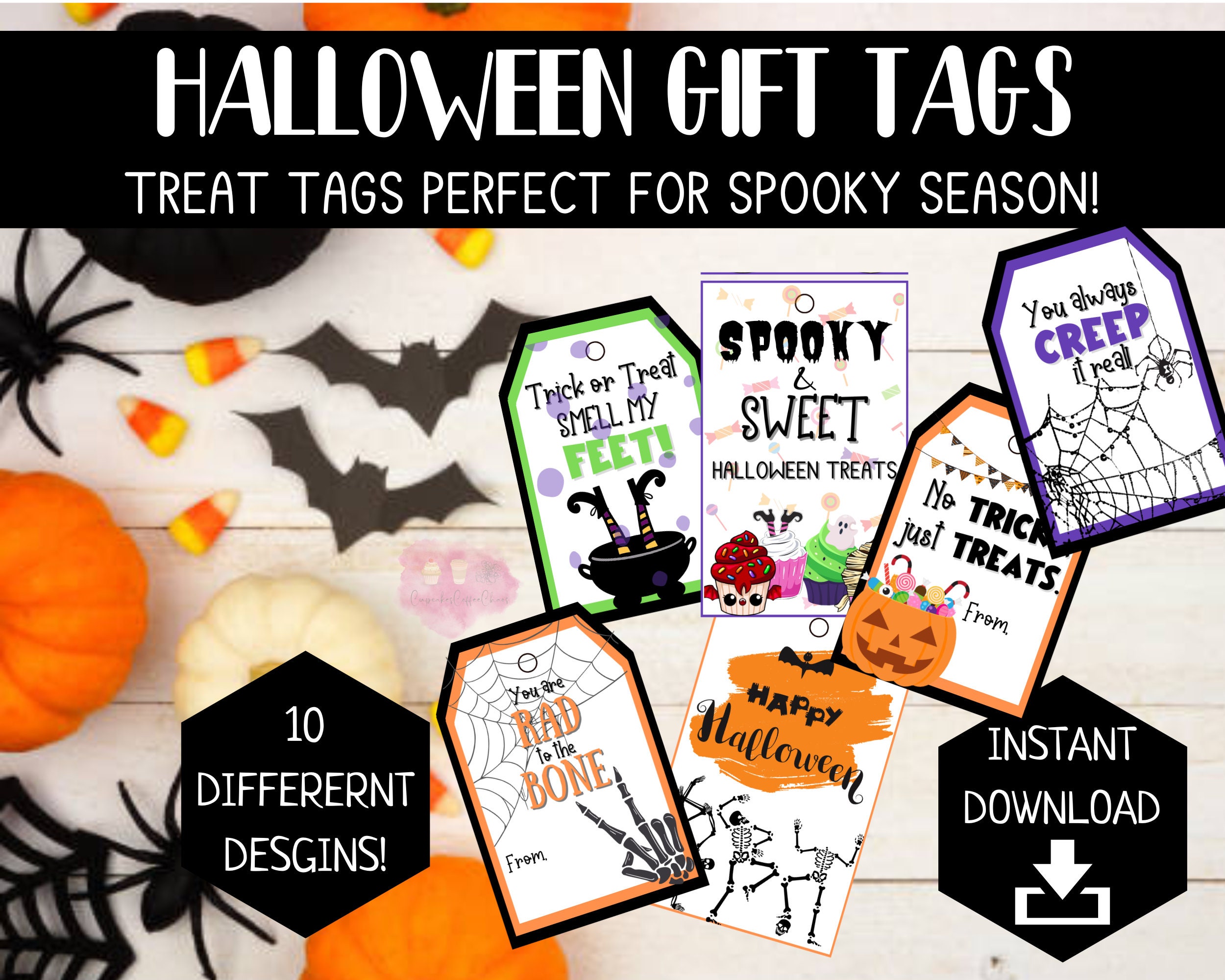 Cute Halloween Gift Tags BUNDLE | Spooky Season Treat Tags | Trick or ...