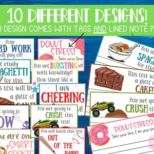 Testing Notes to Students BUNDLE | Motivation Notes | Lunchbox Treat ...