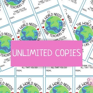 The World Needs More Teachers Like You Tags | Teacher Appreciation Week ...