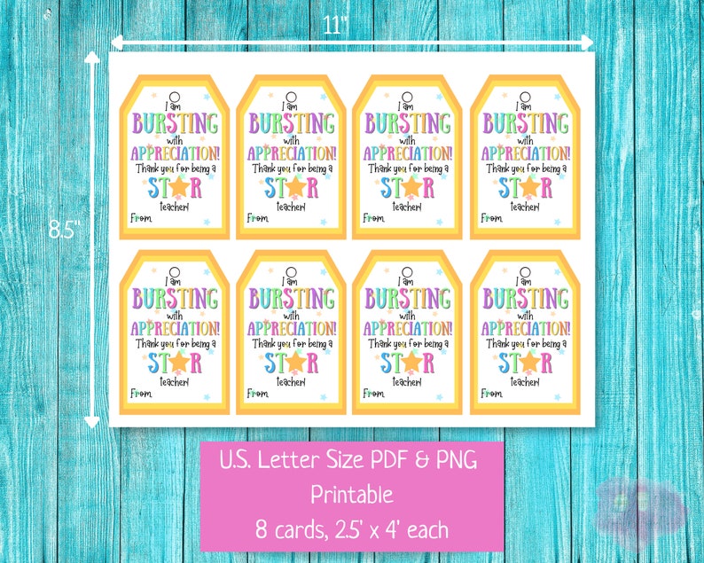 Bursting With Appreciation Tags Star Teacher Teacher Appreciation Week ...
