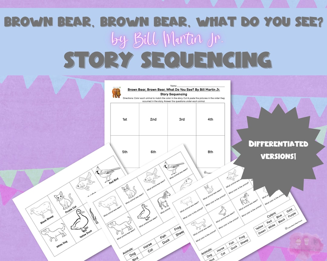 Brown Bear, Brown Bear, What Do You See? Story Sequencing | Story ...