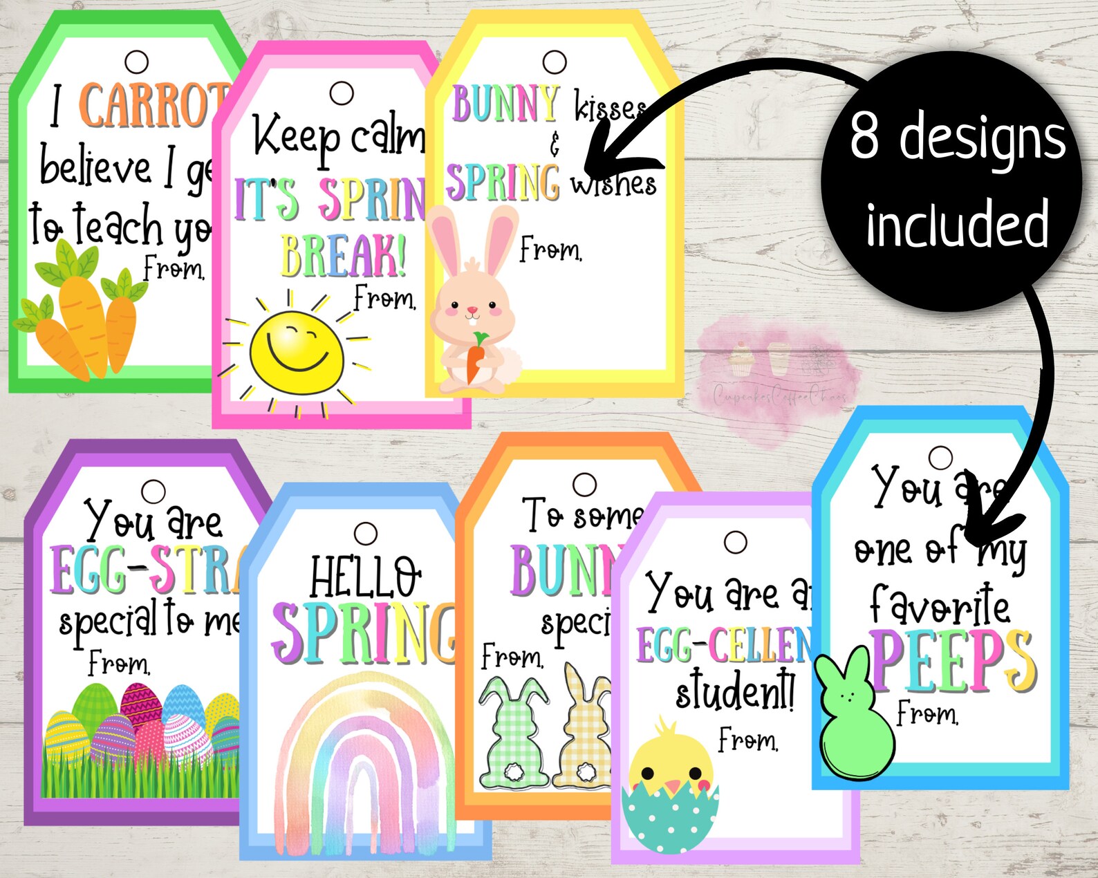 Spring Gift Tags | Gift Tags for Students | Spring Break Tags | Student ...