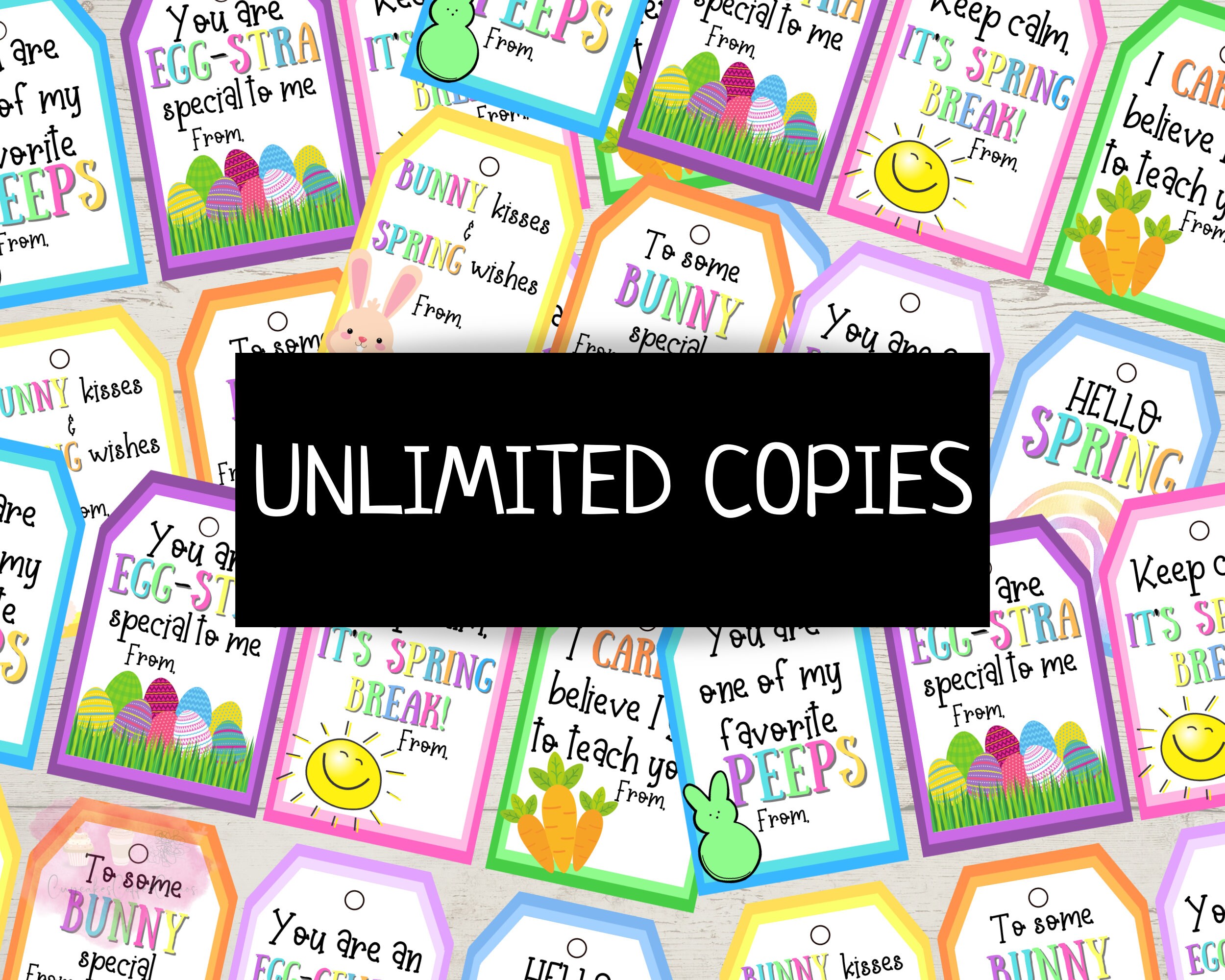 Spring Gift Tags Gift Tags for Students Spring Break Tags Student Gift ...