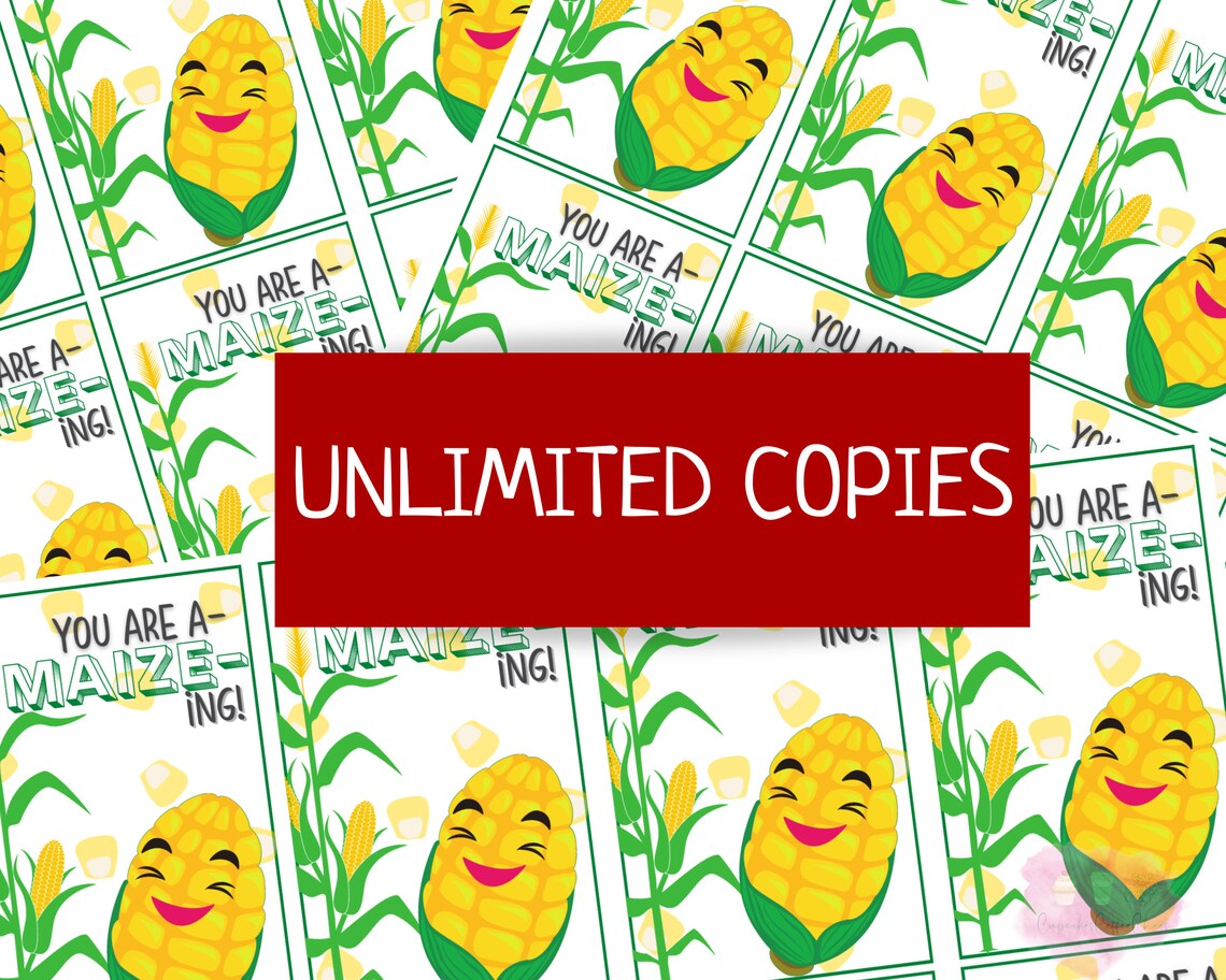 You Are A-maize-ing Gift Tag | Corn Maize Pun Treat Tags | Note to ...
