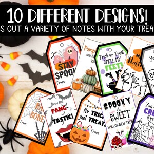 Cute Halloween Gift Tags BUNDLE | Spooky Season Treat Tags | Trick or ...