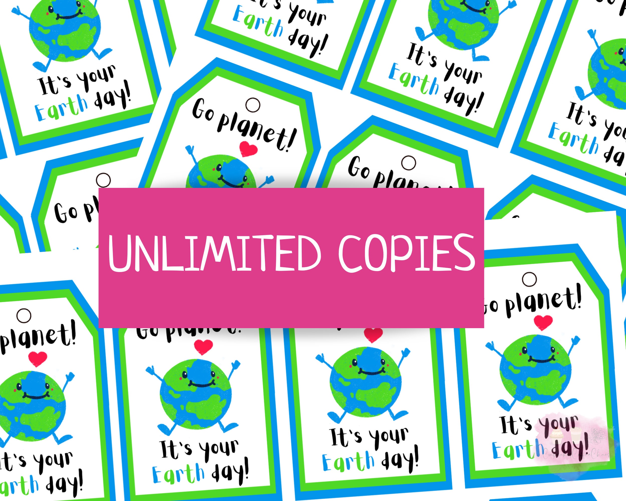 Go Planet! It's Your Earth Day! | Earth Day Tags | Teacher Gift Tag ...