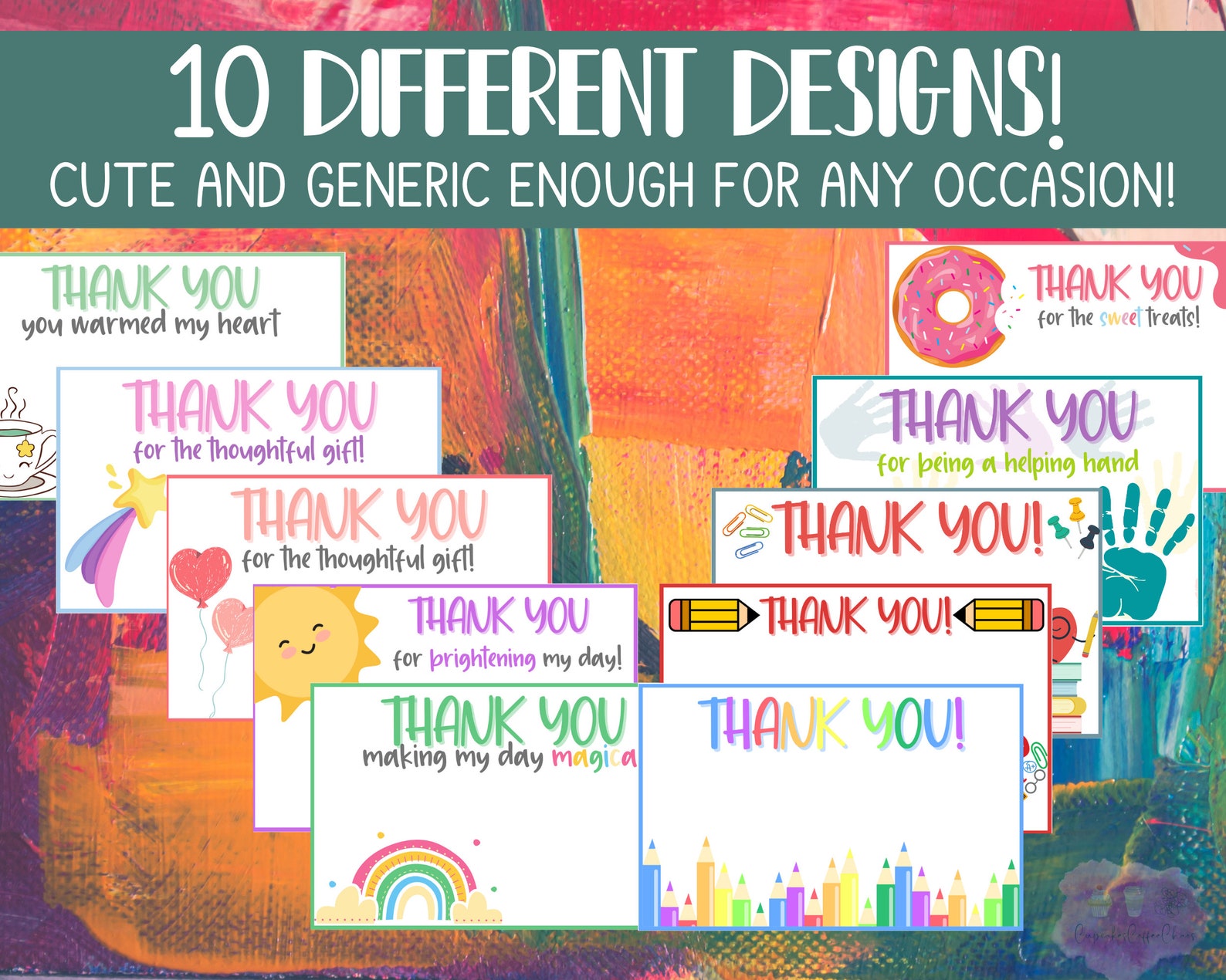 EDITABLE Thank You Notes From Teacher or Office Staff | Type or Hand ...