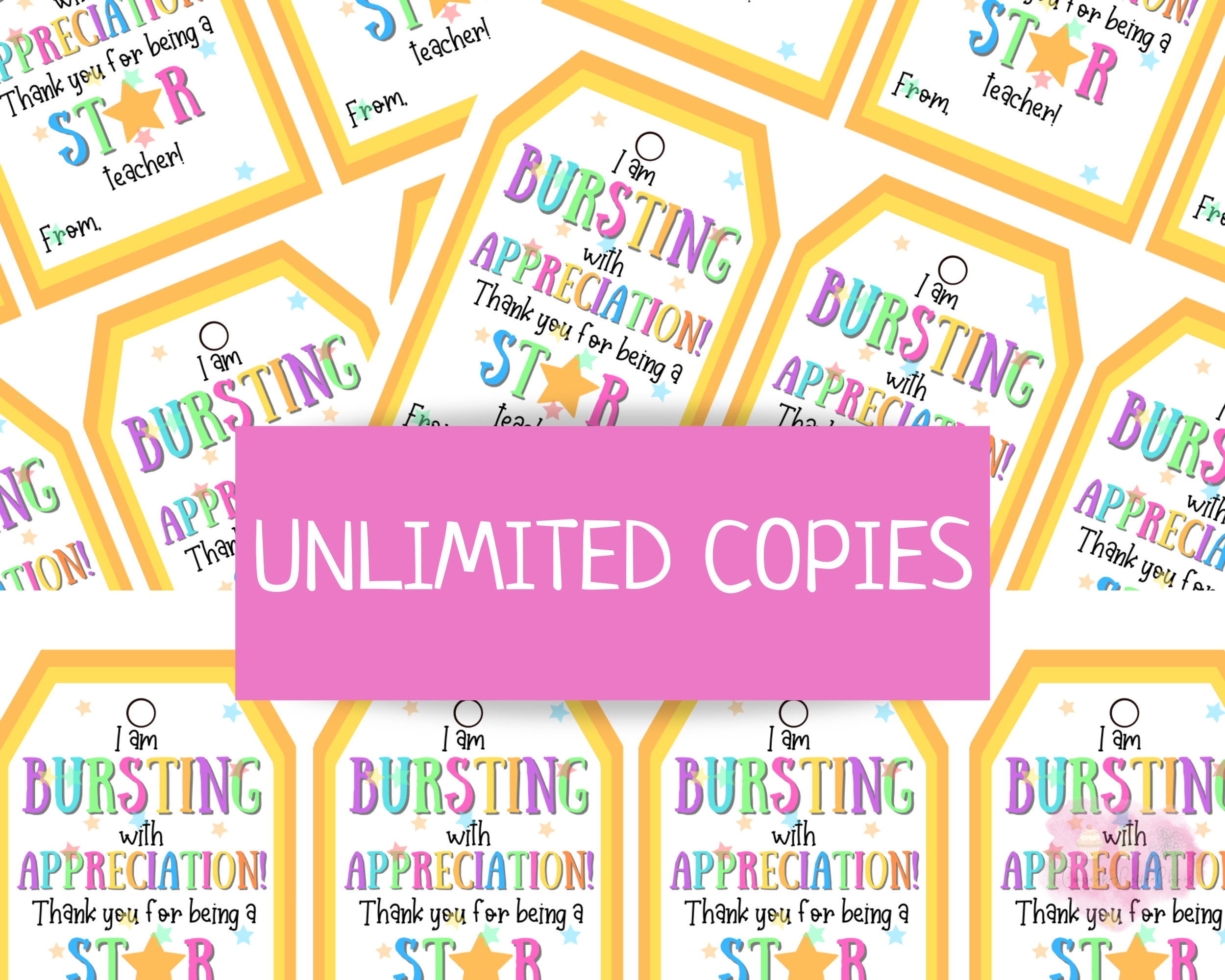 Bursting With Appreciation Tags Star Teacher Teacher Appreciation Week ...