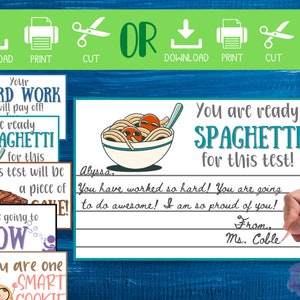 Testing Notes to Students BUNDLE | Motivation Notes | Lunchbox Treat ...