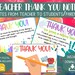 EDITABLE Thank You Notes From Teacher or Office Staff | Type or Hand ...