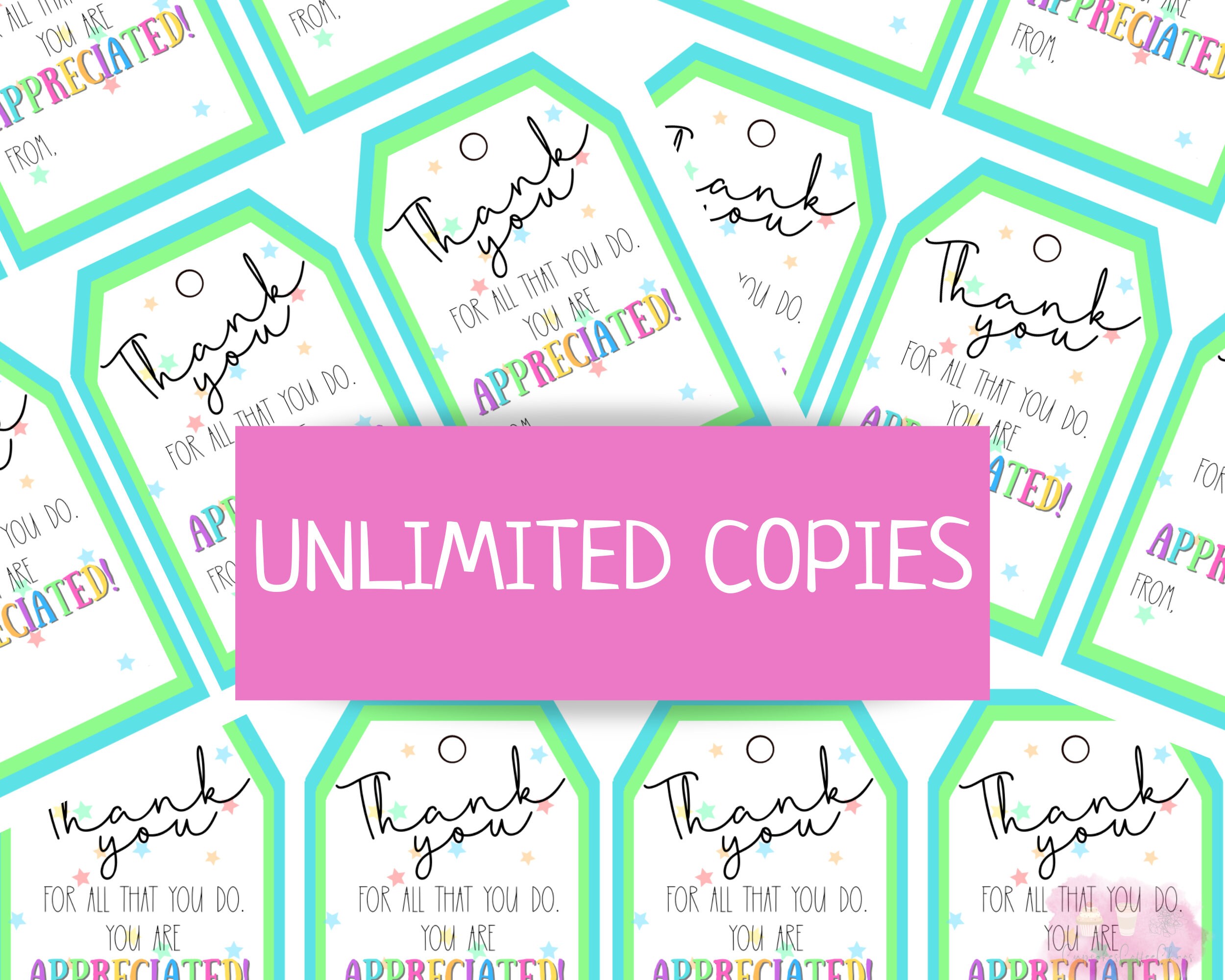 Thank You for All You Do Tags | Teacher Appreciation Week | Staff ...