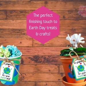 Go Planet! It's Your Earth Day! | Earth Day Tags | Teacher Gift Tag ...