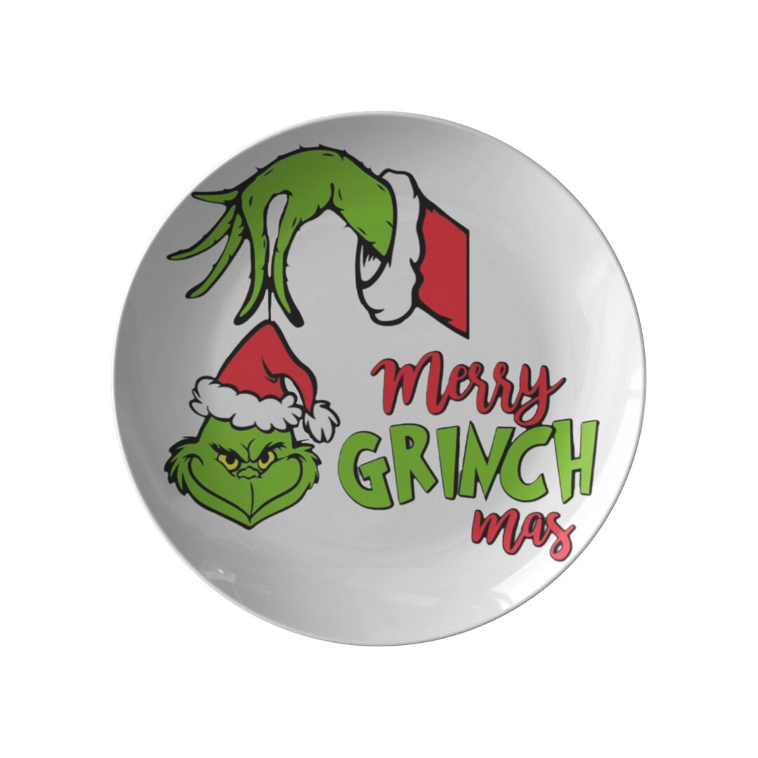 Grinch Ornament Plate - Etsy
