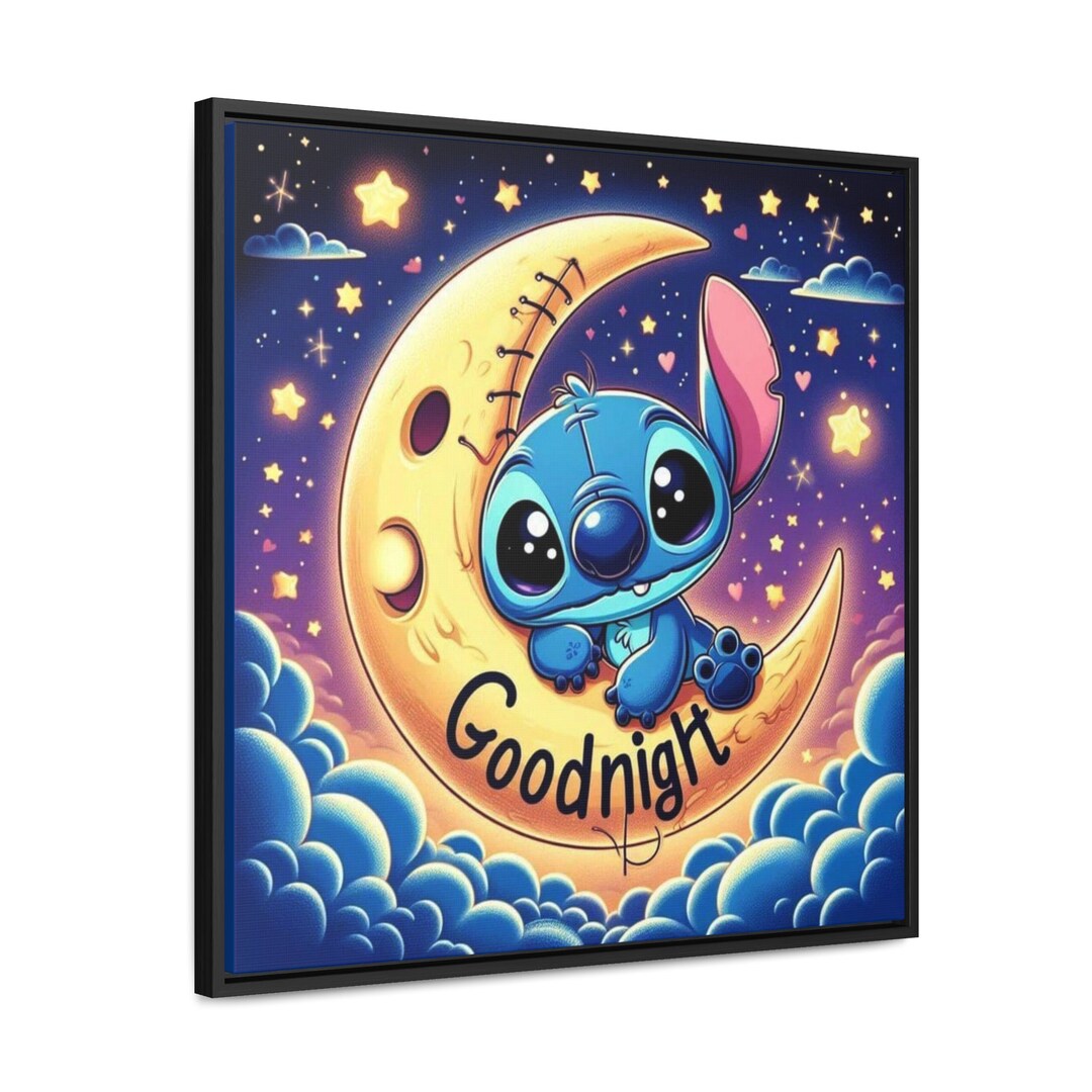 Stitch Goodnight Floating Frame Canvas - Home Decor - 24x24 - Etsy