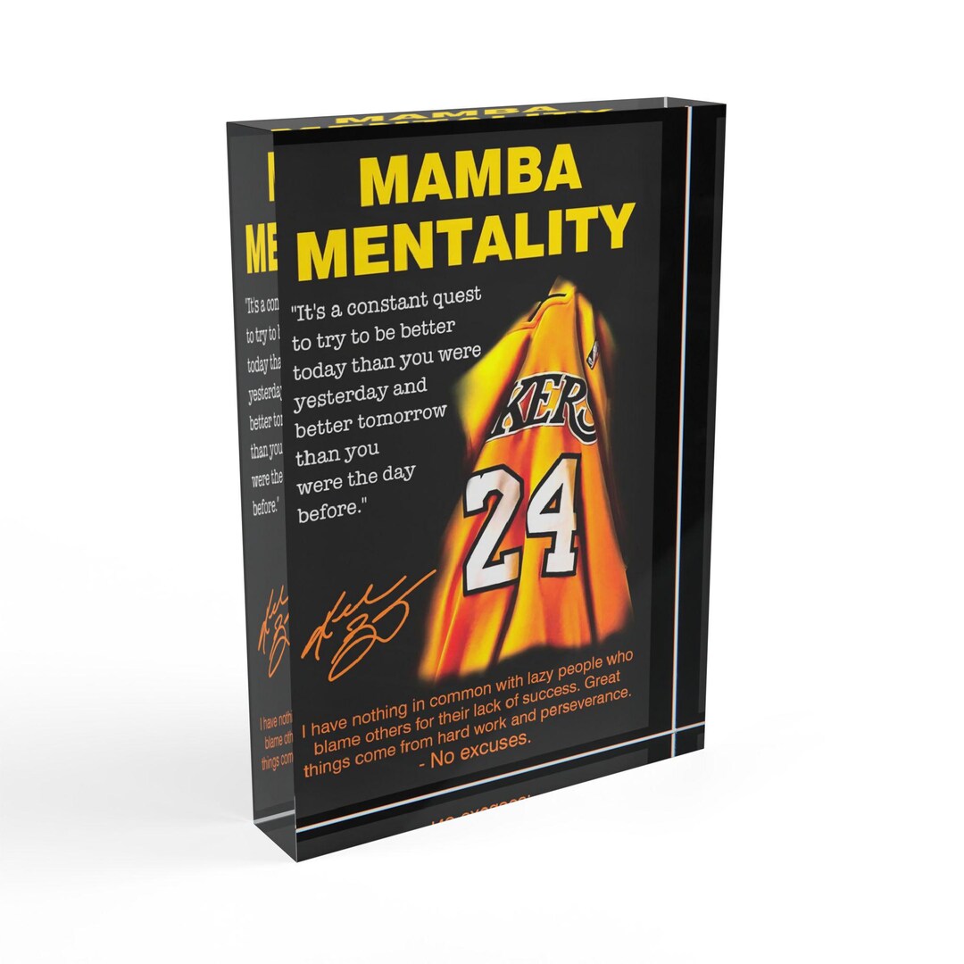 Mamba Mentality Photo Block 5x7 - Etsy