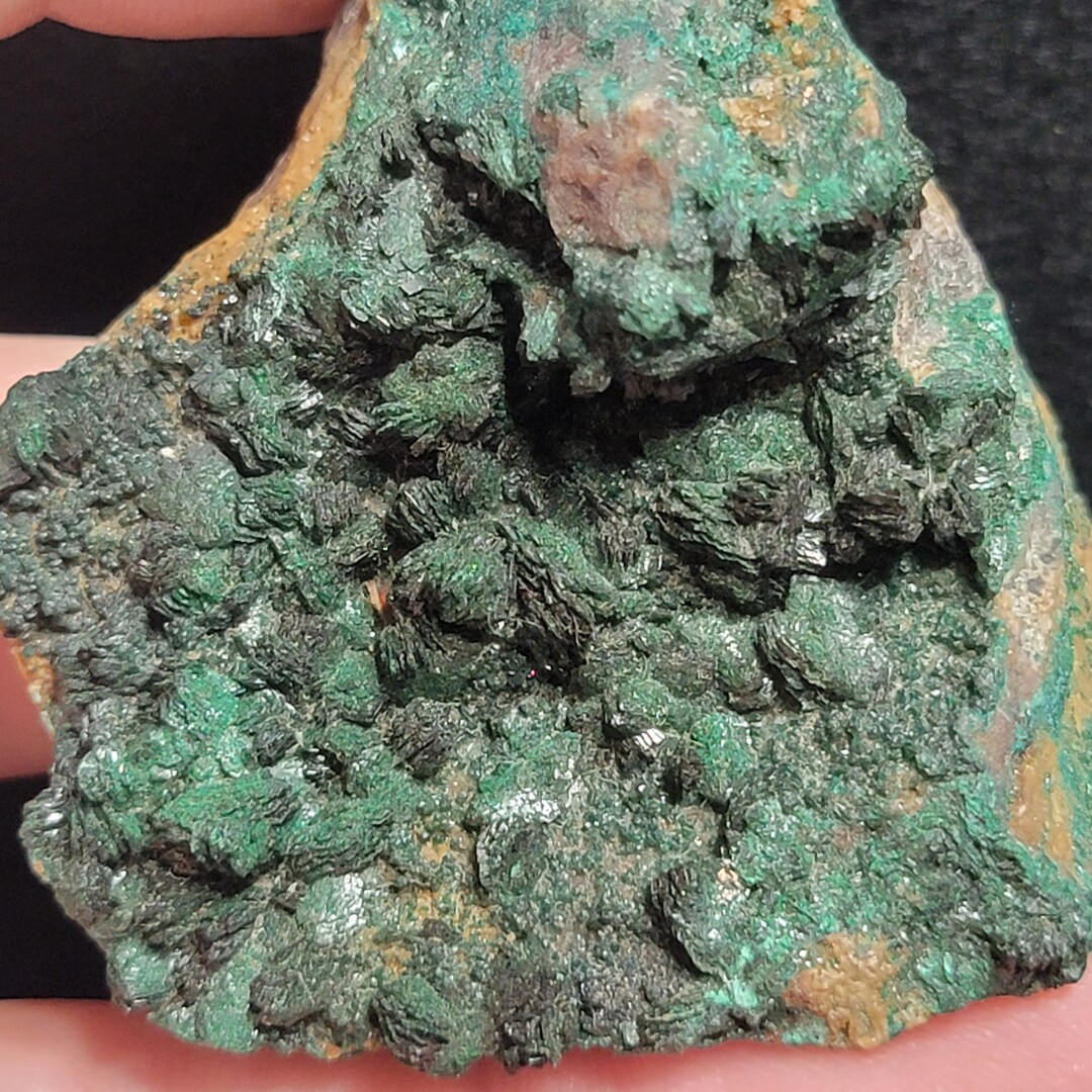 Malachite - Dark Green Crystals on Matrix -tsumeb Mine, Nambia - Etsy