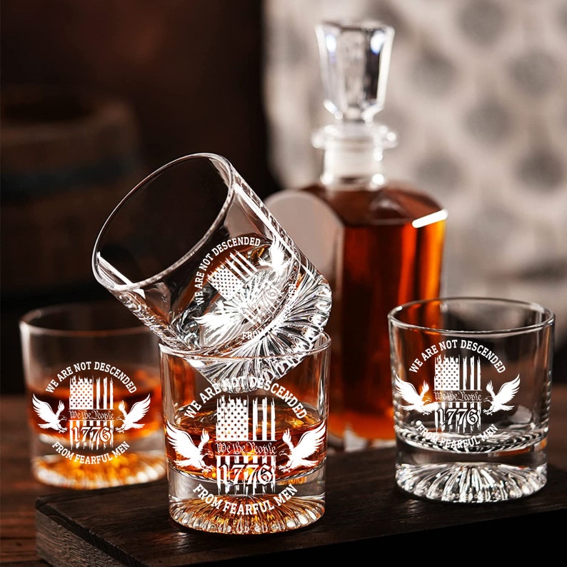Personalized Military Retirement Gift Whisky Decanter Set With 4 ...