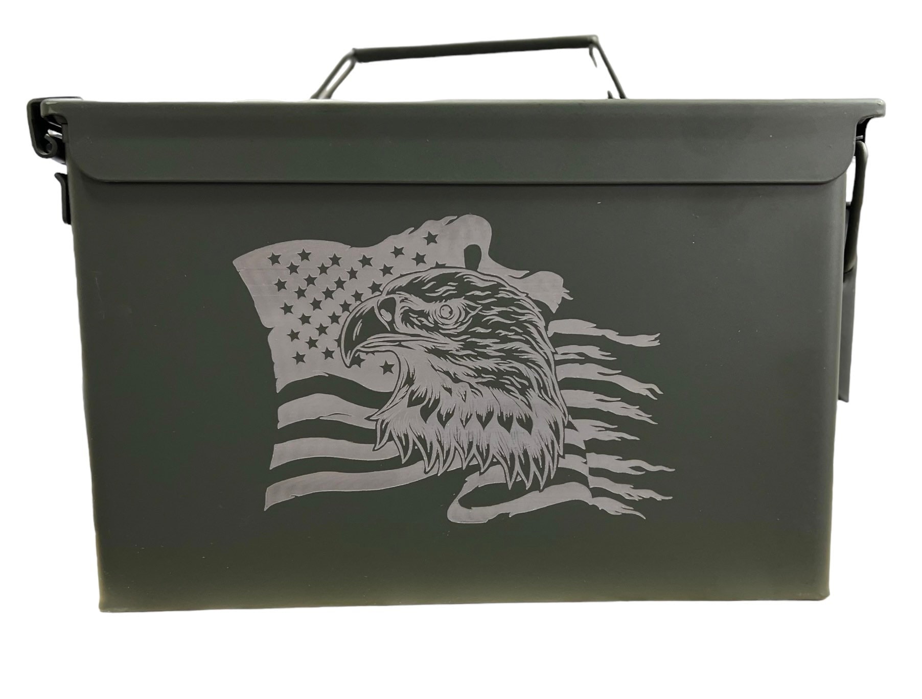Custom Engraved .50 Cal & .30 Cal Ammo Box Engraved Military Box ...
