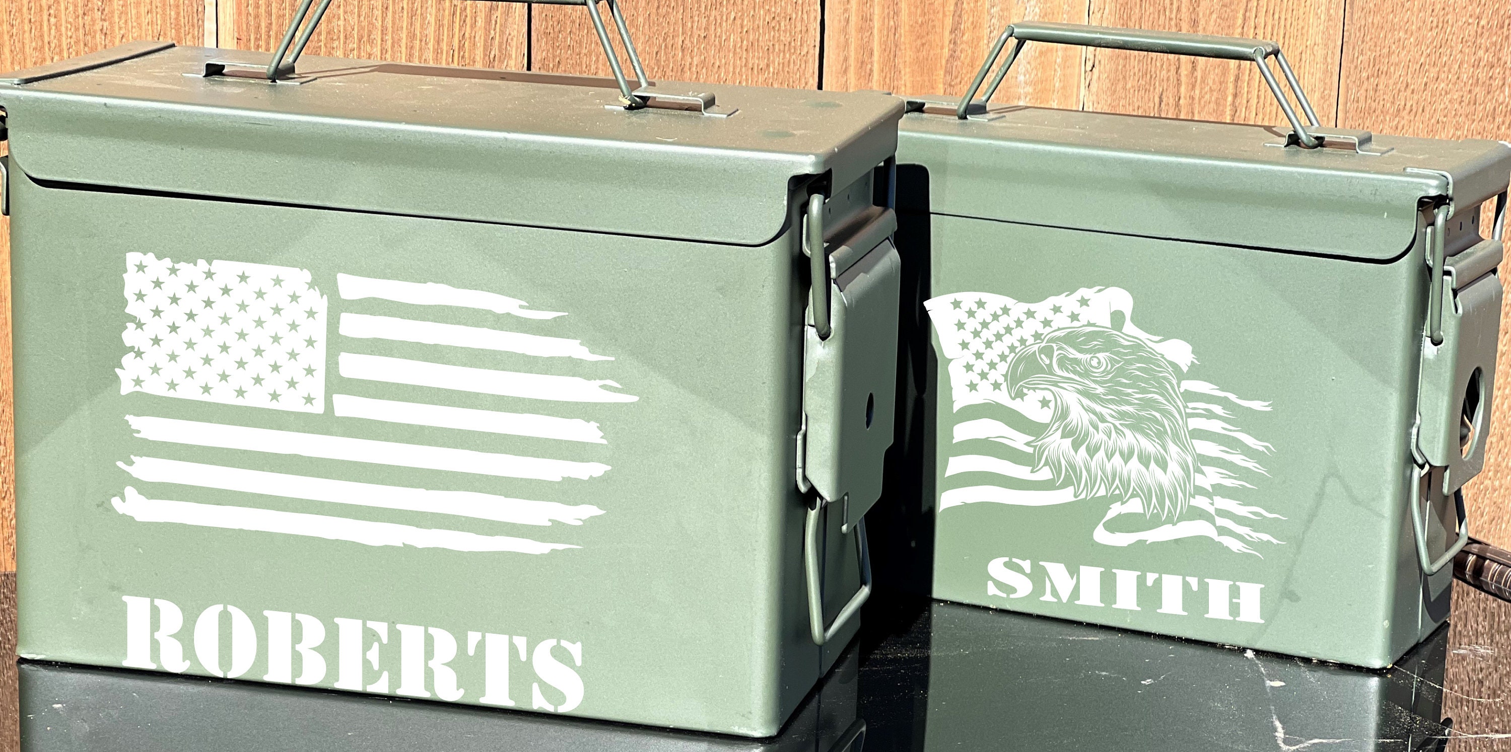 Custom Engraved .50 Cal & .30 Cal Ammo Box Engraved Military Box ...