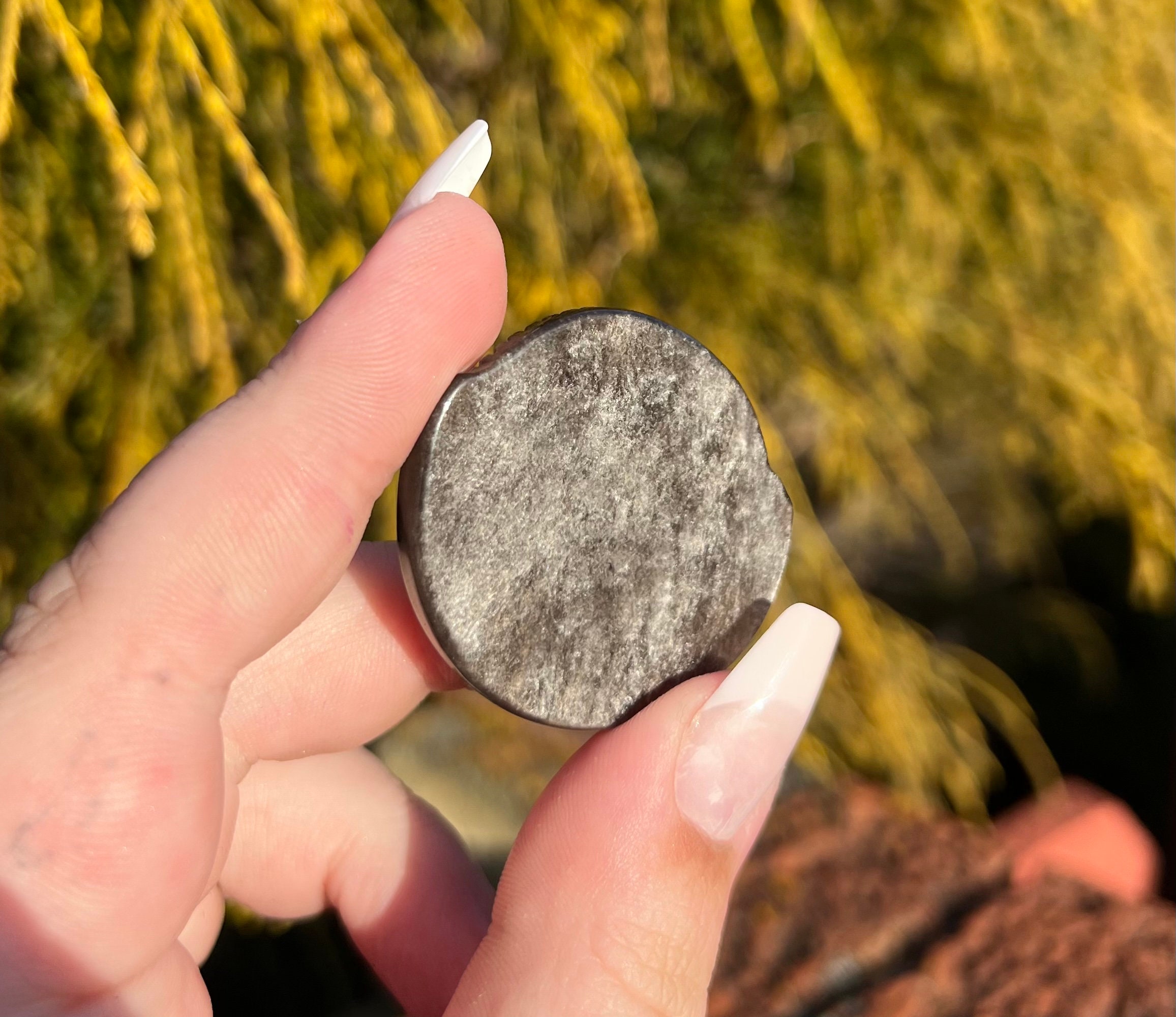Silver Sheen Obsidian Sun and Moon Carving - Etsy