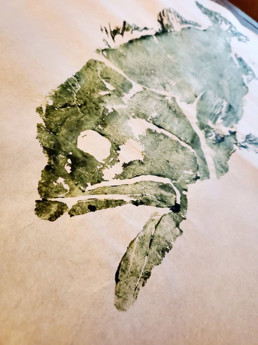 Grouper Fish Print, Green - Etsy