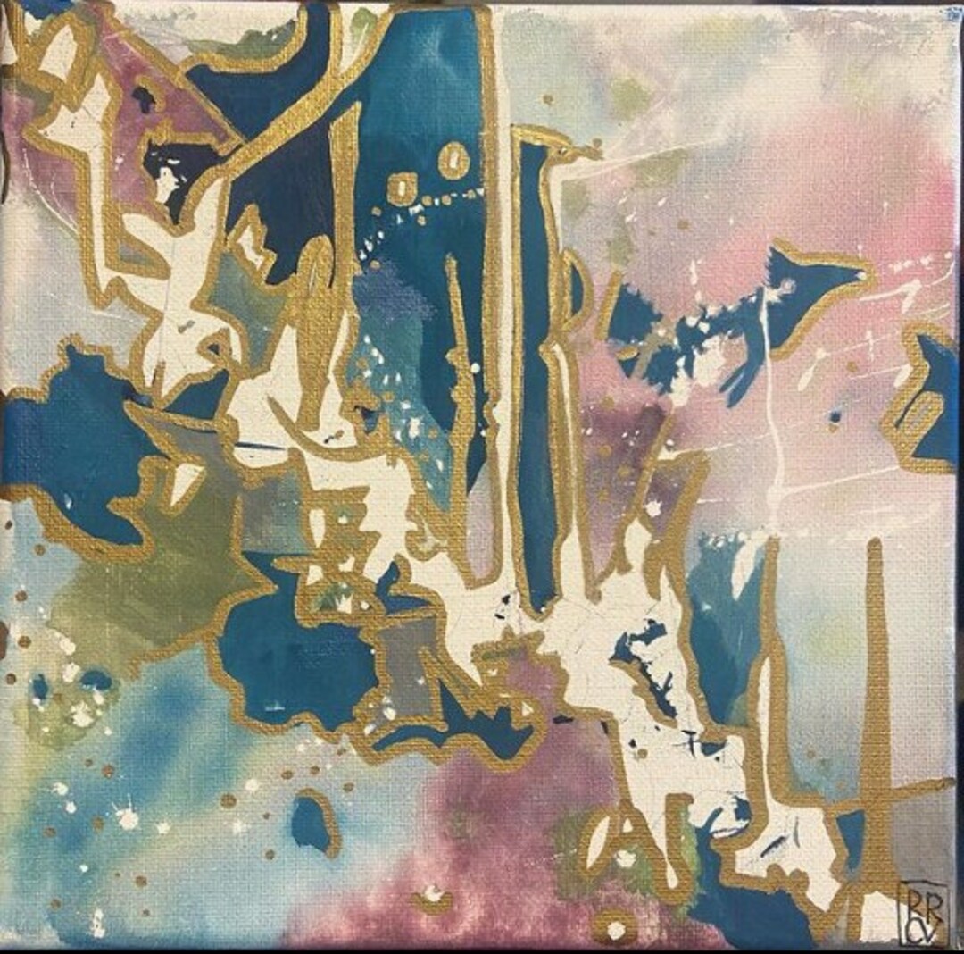 Original Abstract Watercolor Painting atlantis by - Etsy