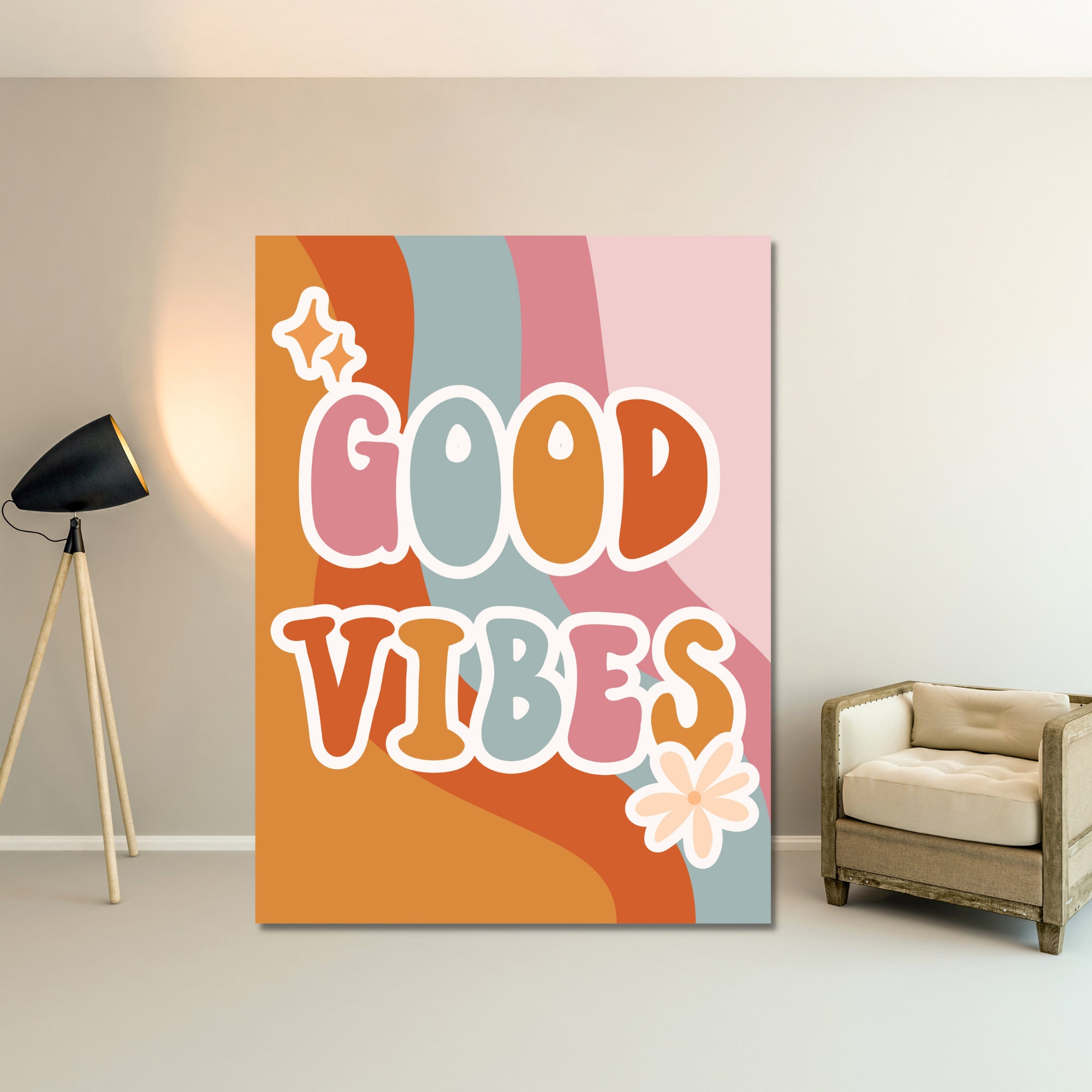 Retro Groovy 70s Style Printable Posters, 70's Posters, Retro Hippie ...