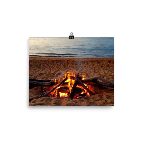Vintage Beach Party Bonfire