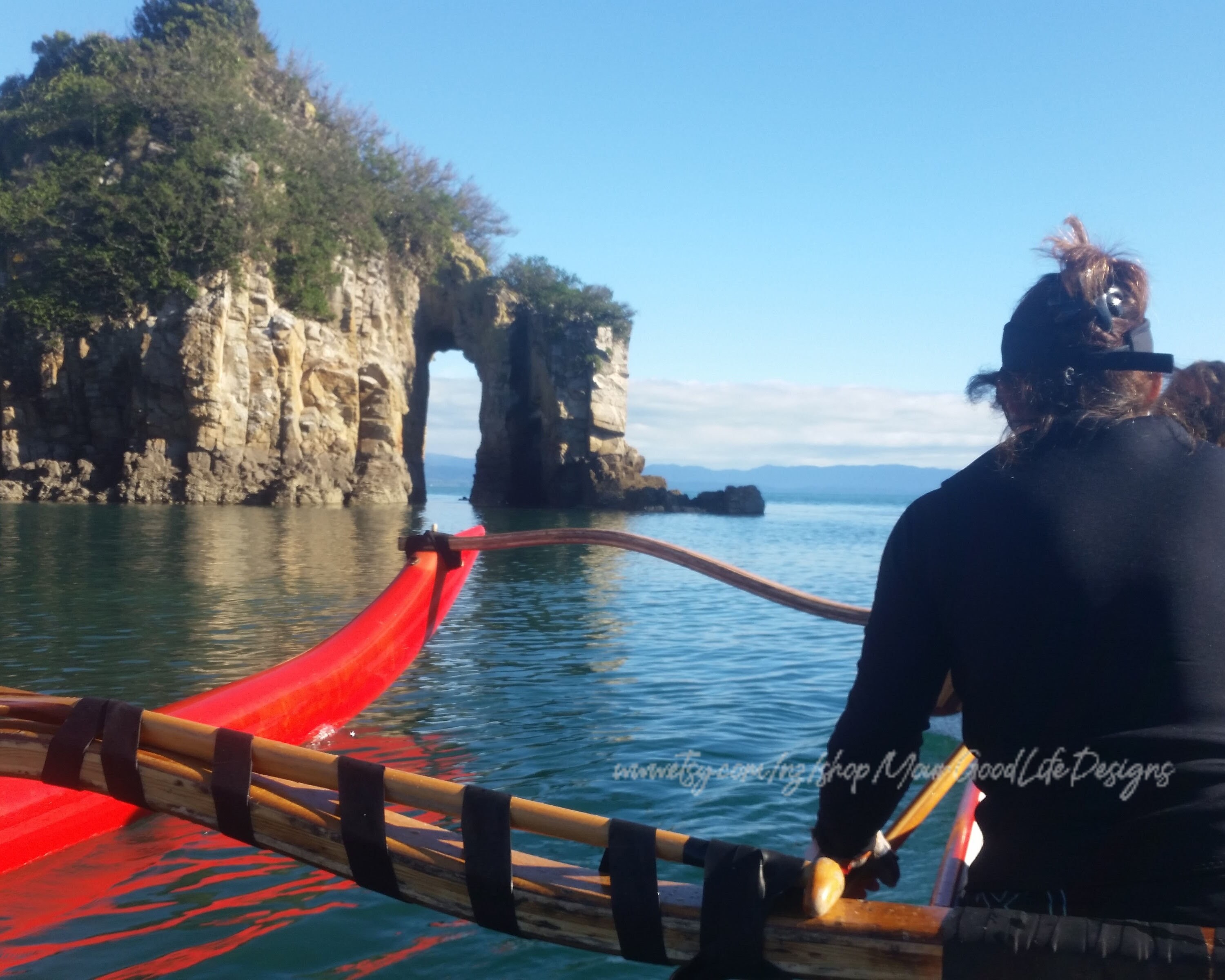 Red Outrigger Canoe Collage Poster. Photo Collage Print of - Etsy