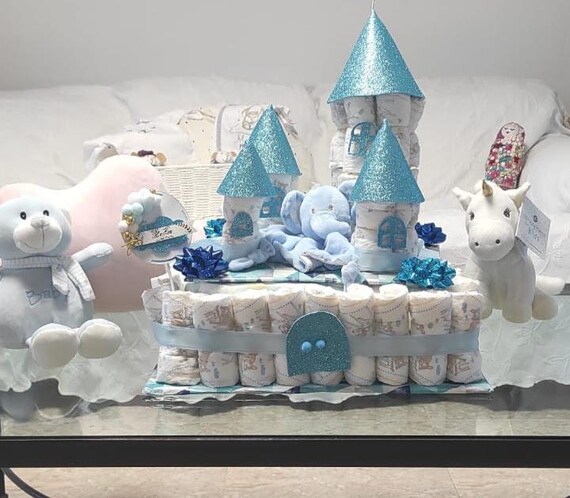 Castle Shaped Diaper Cake