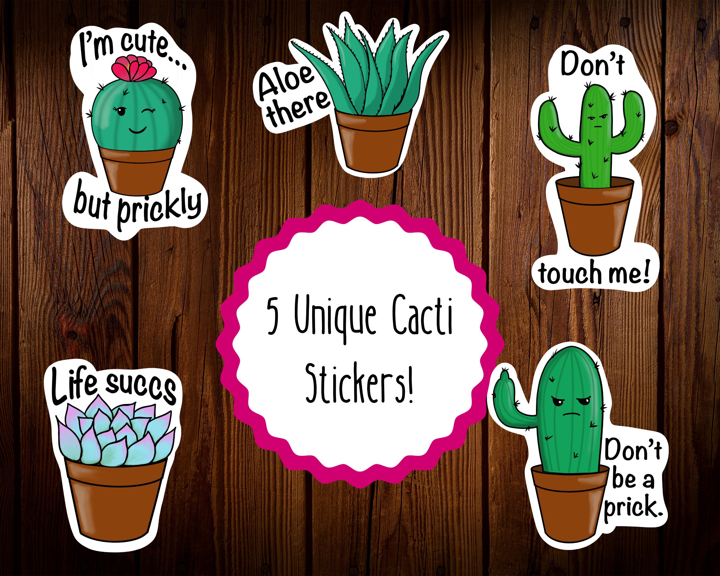 Mexican Cacti Digital Stickers Png, Svg, Laptop Stickers, Digital ...