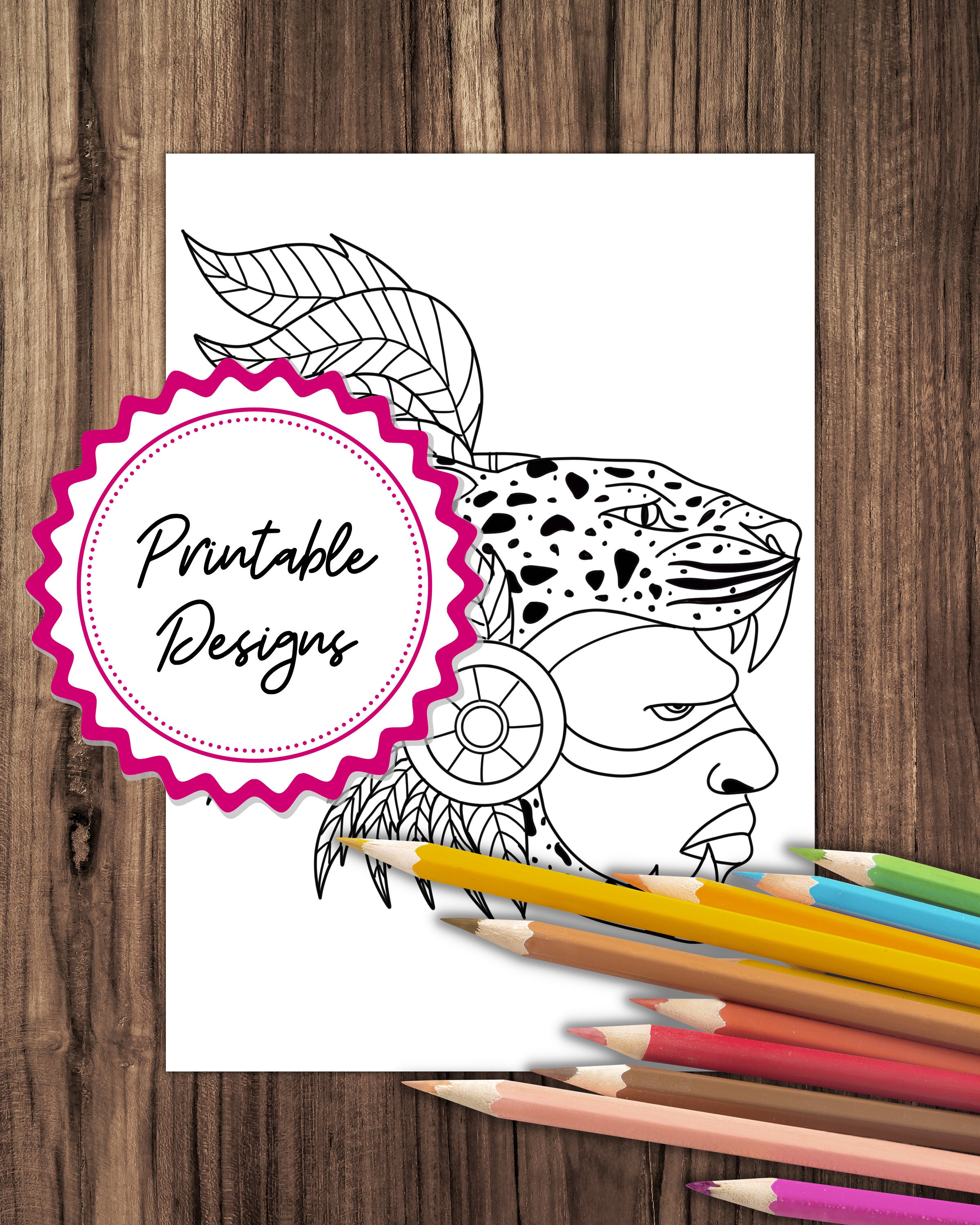 6 Prehispanic Coloring Pages Mexican Prehispanic Coloring - Etsy