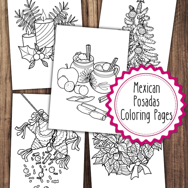 Coloring Book Mexican - Etsy