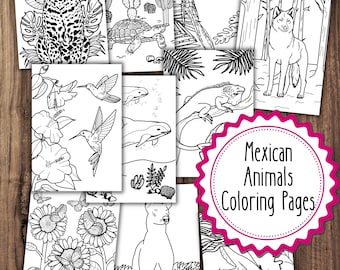 5 Alebrije Coloring Pages, Mexican Alebrijes Coloring Pages Bundle ...
