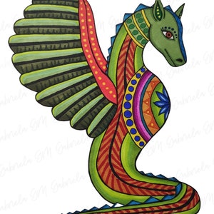 Alebrije Mexican Art, Printable Wall Art, Mexican Art Painting ...