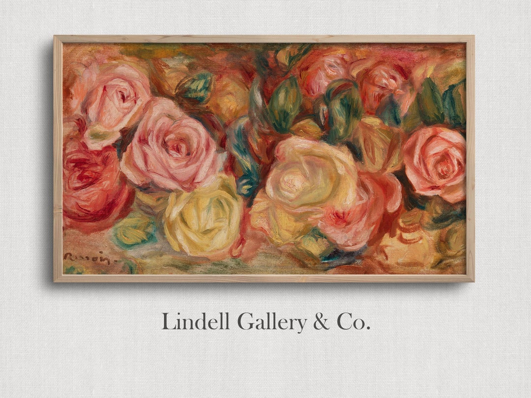 Samsung Frame TV Art | Valentines Day TV Art | Roses by Renoir | Spring ...