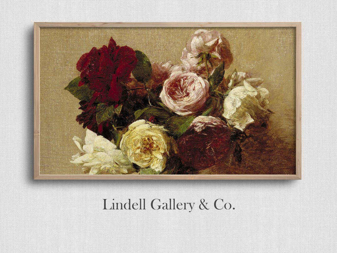 Samsung Frame TV Art | Valentines Day TV Art | Roses | Floral | Spring ...