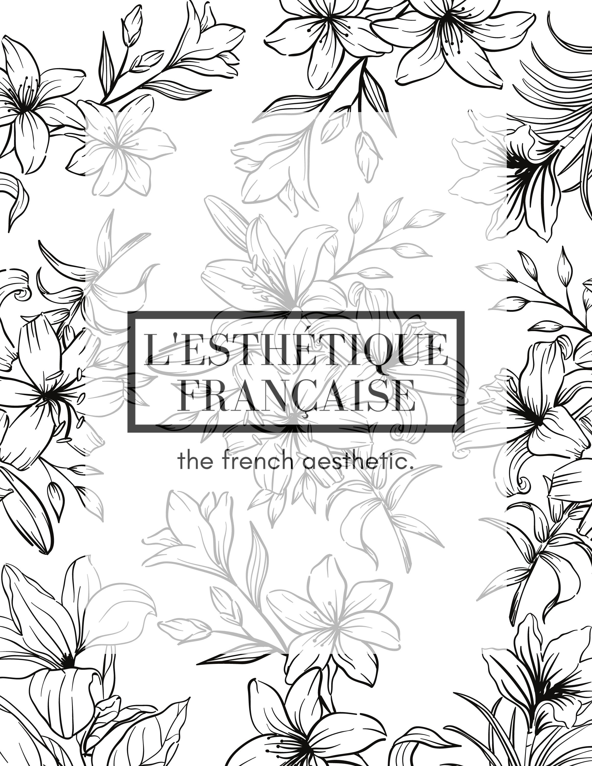 5 Flower Coloring Pages/ Color Pages/ Printable/flowers - Etsy