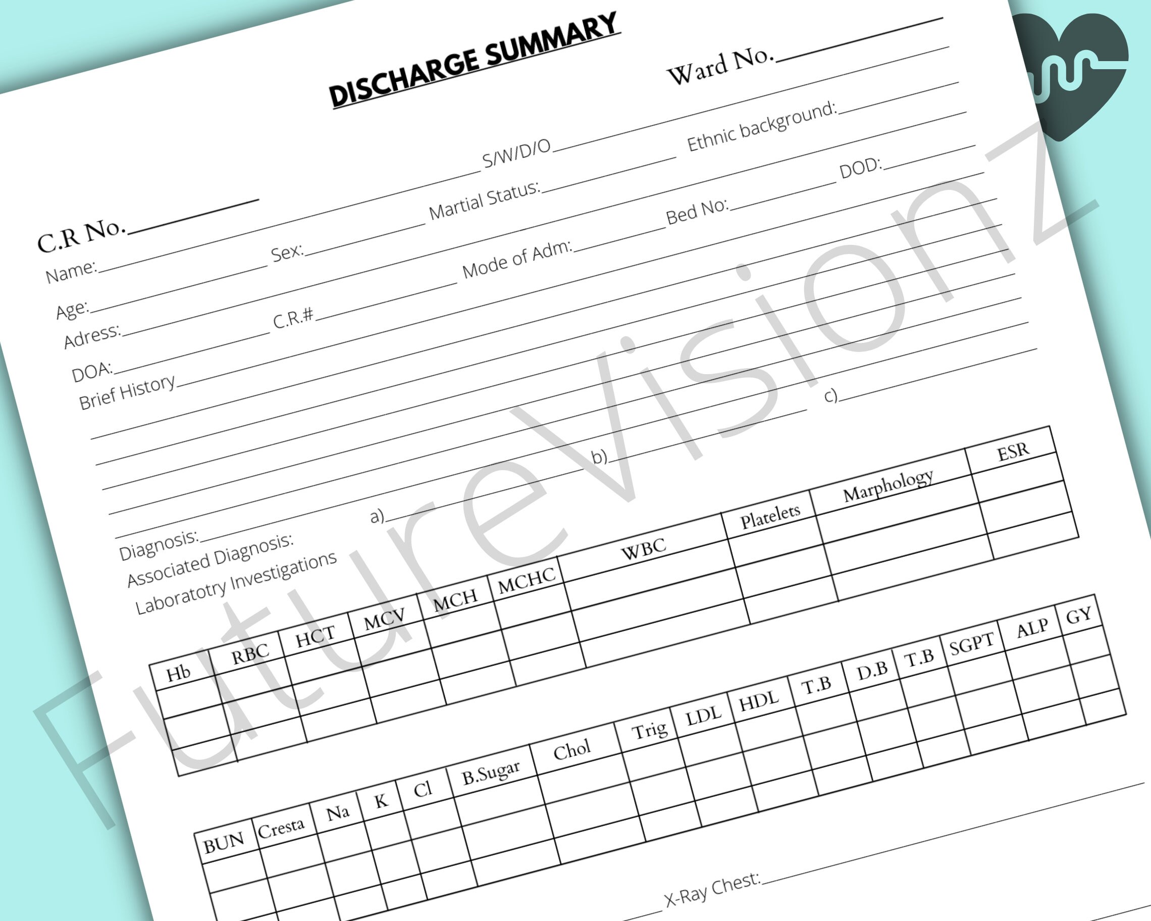 Discharge Planning Discharge Summary Nurse Report Sheet Icu Report ...