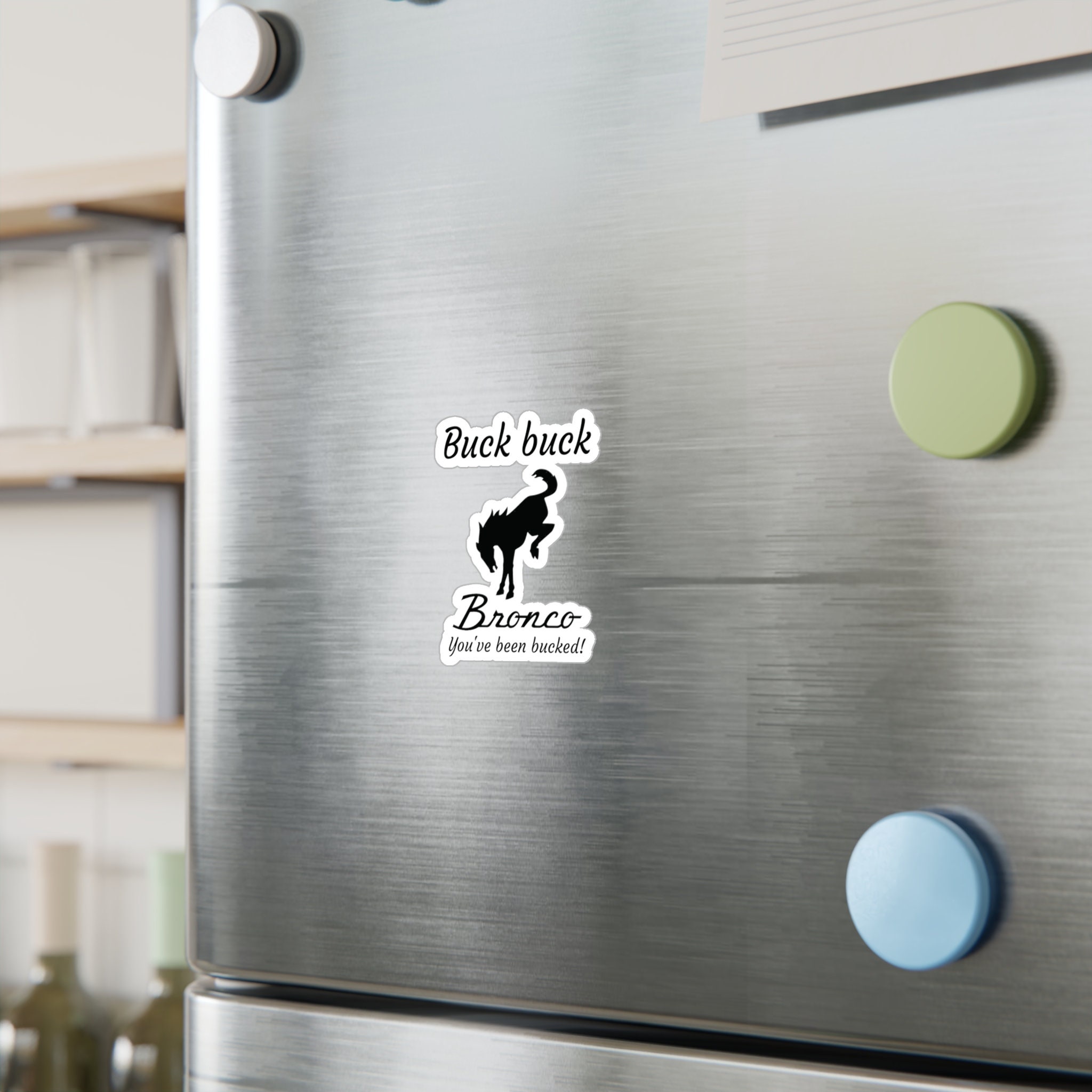 Buck Buck Bronco Vinyl Decal - Etsy