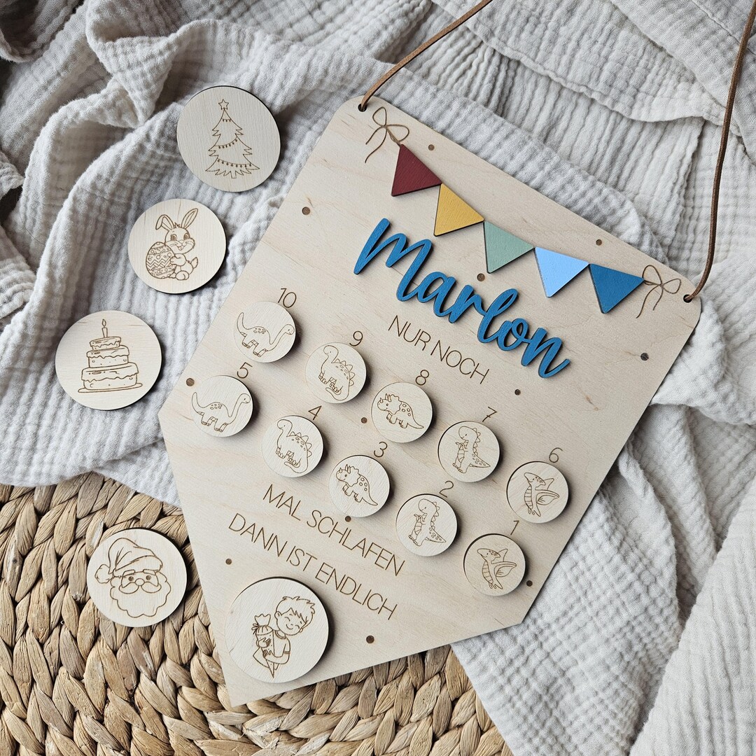 Countdown Board Wood | Countdown Board Personalized | Only ... Sleep ...