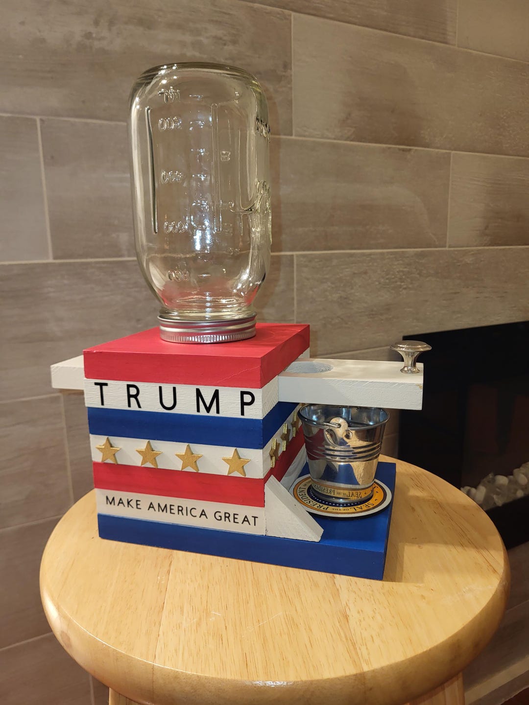 Donald J. Trump - Mason Jar Candy Dispenser - Etsy
