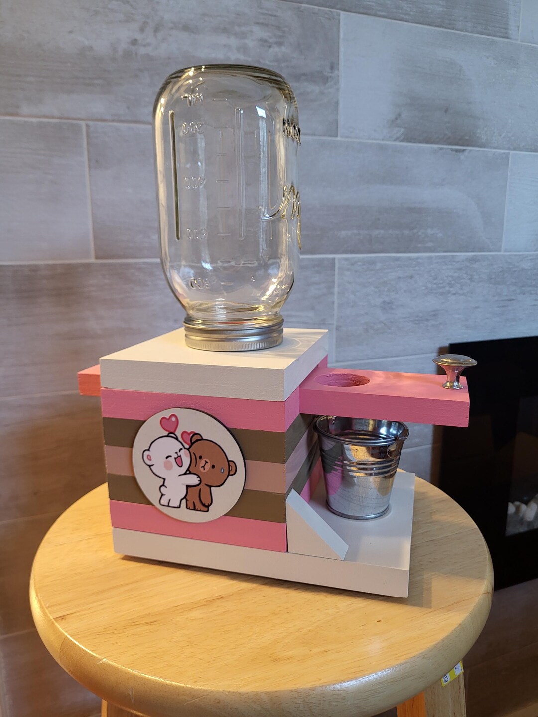 Milk & Mocha - Glass Jar Candy Dispenser! - Etsy