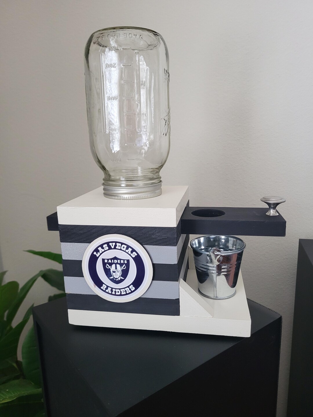Las Vegas Raiders - Glass Jar Candy Machine! - Etsy