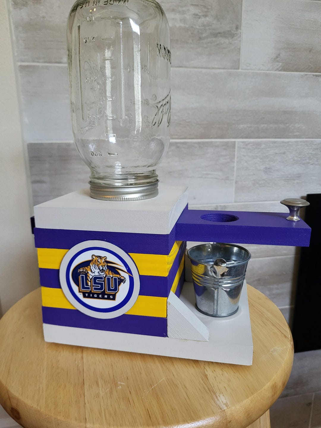 Louisiana State University - LSU Tigers - Glass Jar Candy Machine! - Etsy