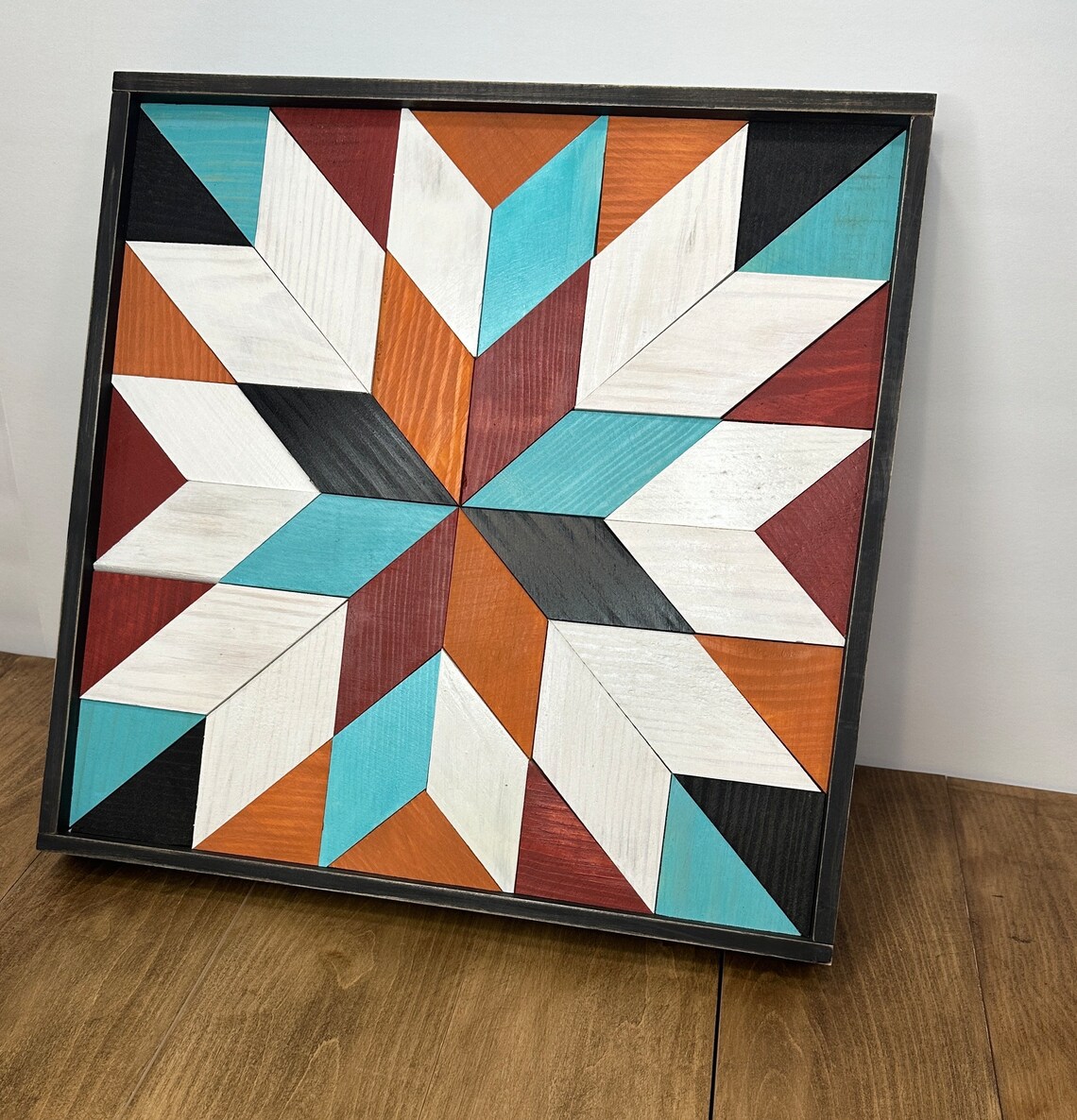 Handmade Barn Quilt, Wood Crafted, Framed Barn Quilt, Distressed Barn ...