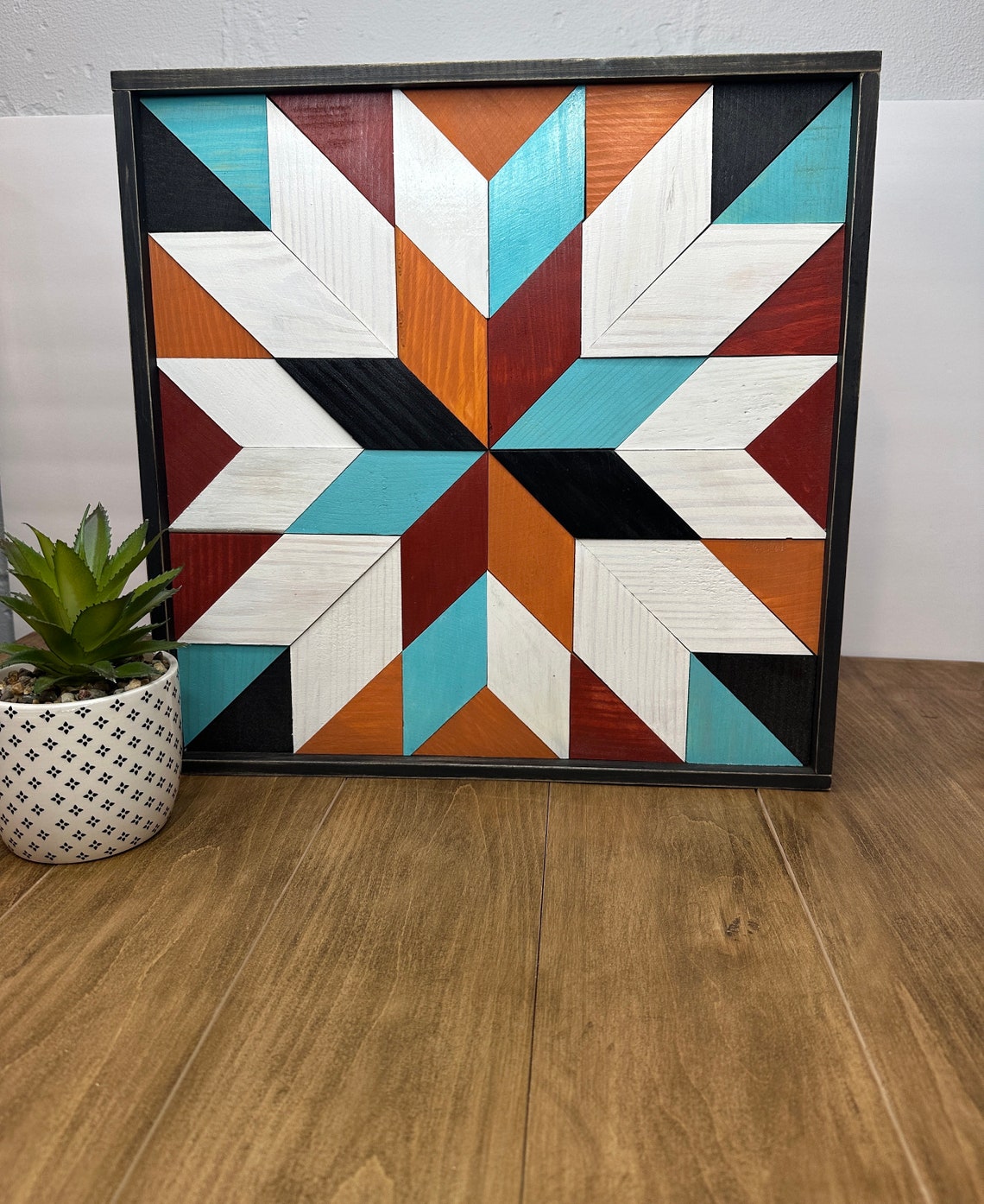 Handmade Barn Quilt, Wood Crafted, Framed Barn Quilt, Distressed Barn ...